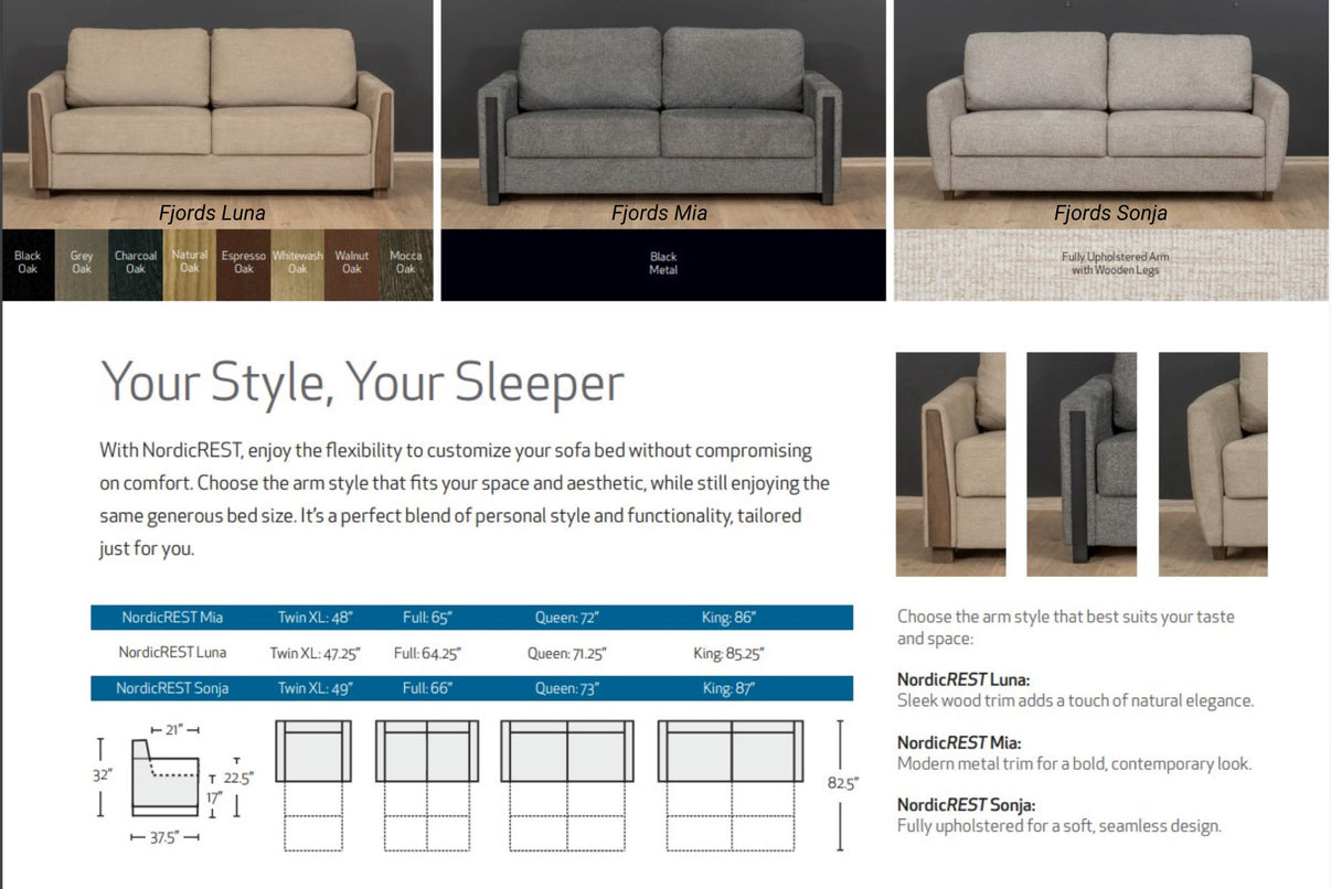 Fjords Sofa Sleeper Bed - Nationwide Delivery – Norway Comfort
